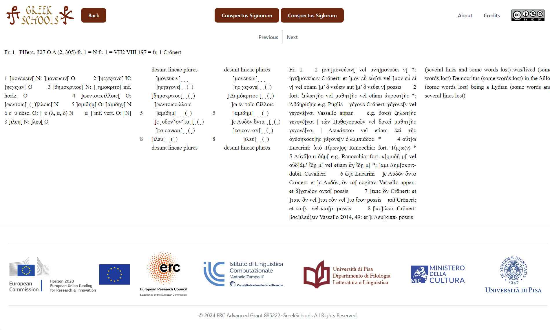 CoPhi Viewer - CNR-ILC